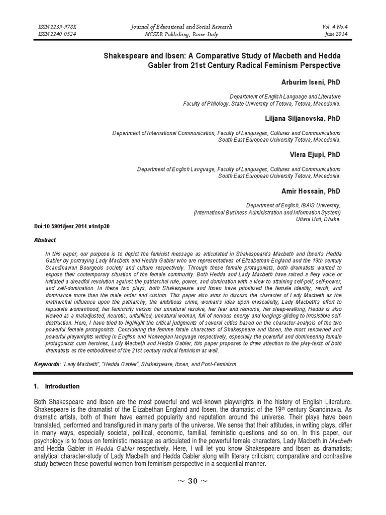 Shakespeare Research Paper PDF | PDF | Macbeth | Henrik Ibsen