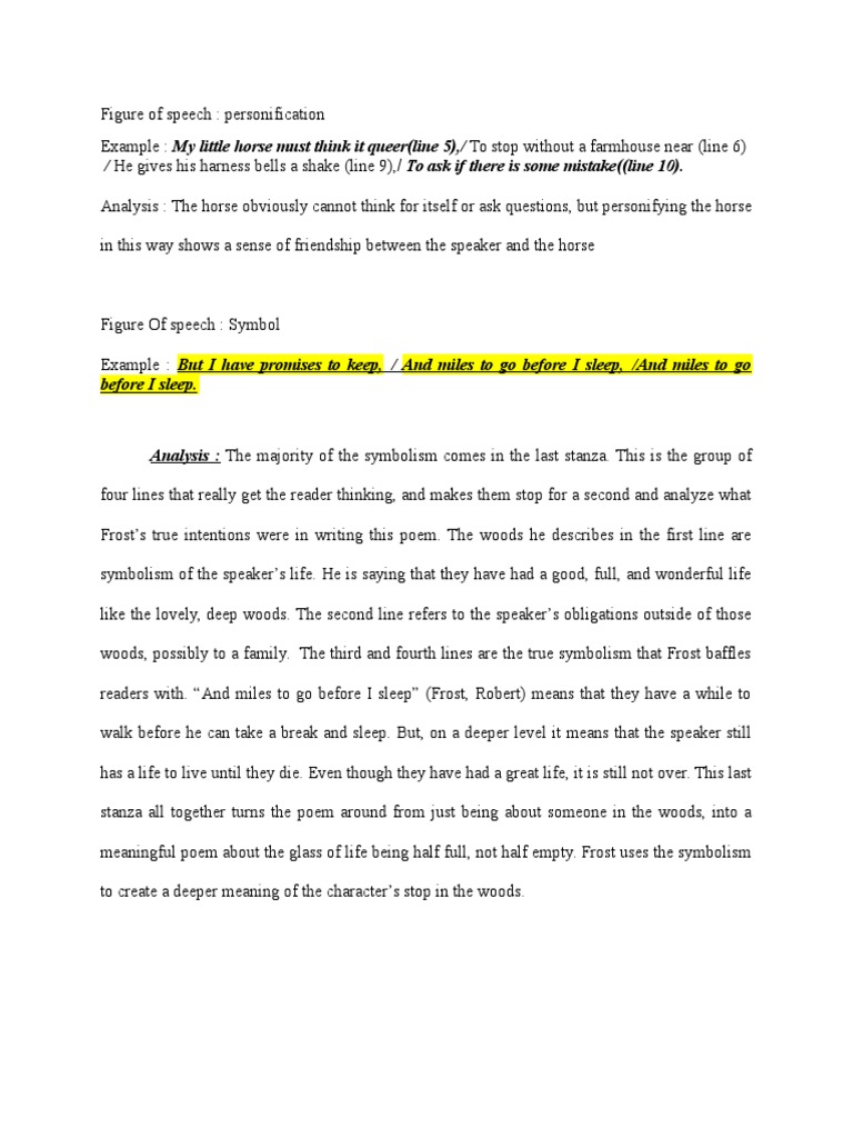 Analysis of Figures of Speech in Poetry: Personification, Symbolism ...