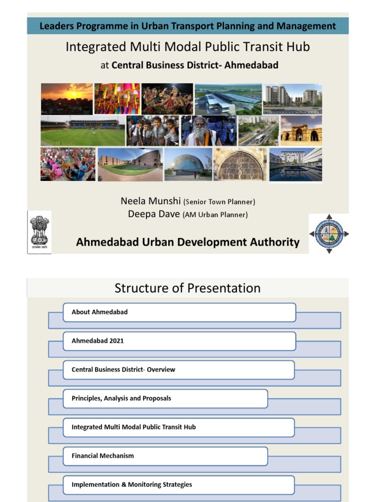 Ahmedabad Integrated Transit Hub Plan | PDF | Business | Art
