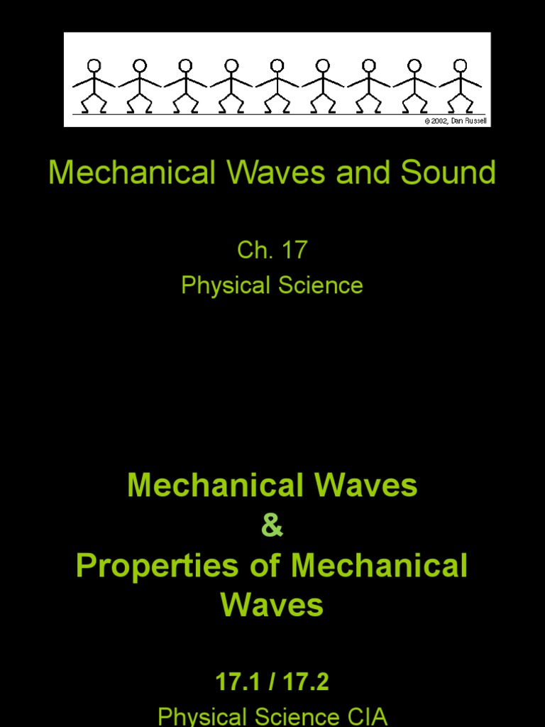 Mechanical Waves and Sound Powerpoint Notes | PDF | Sound | Waves