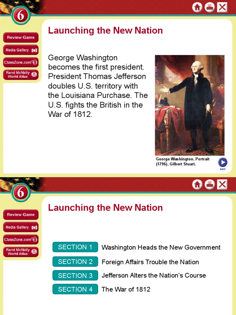 Chapter 6 Launching The New Nation | PDF | Thomas Jefferson ...