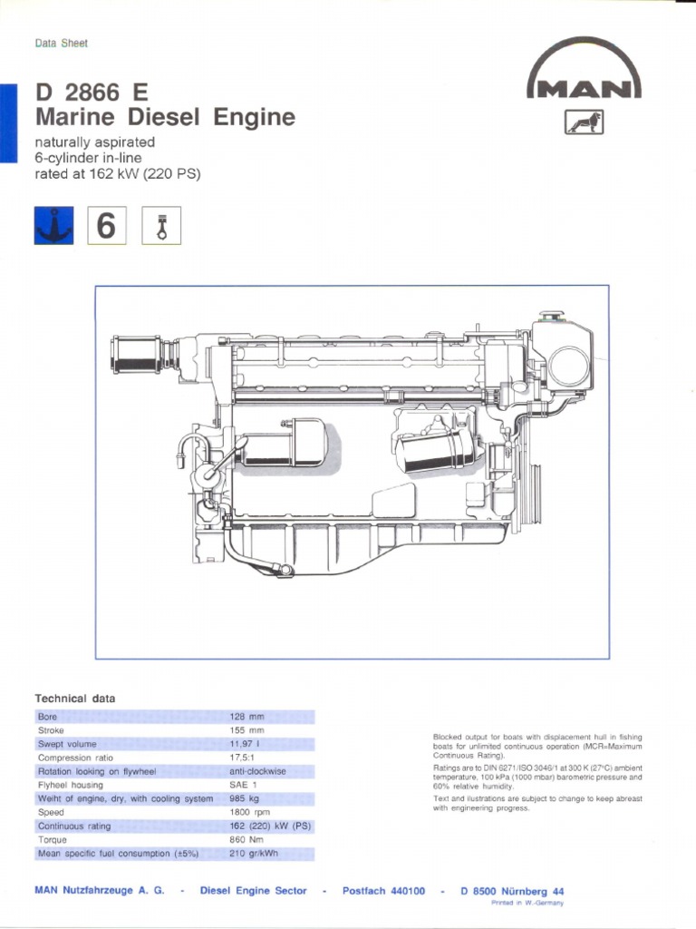Man Engine D2866E | PDF