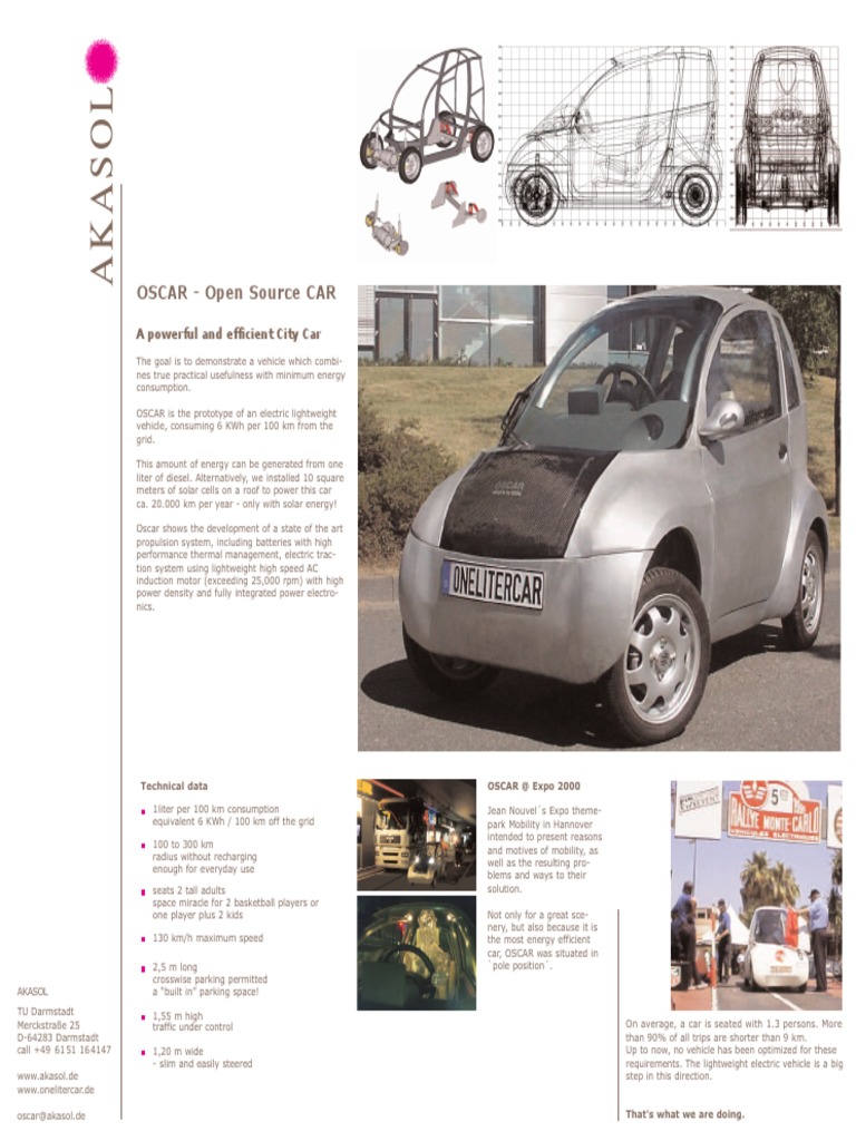 OSCAR - Open Source CAR: A Powerful and Efficient City Car | PDF ...