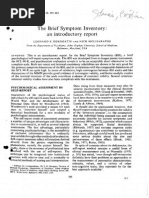 Brief Symptom Inventory Bs i 112001 | Psychology & Cognitive Science ...