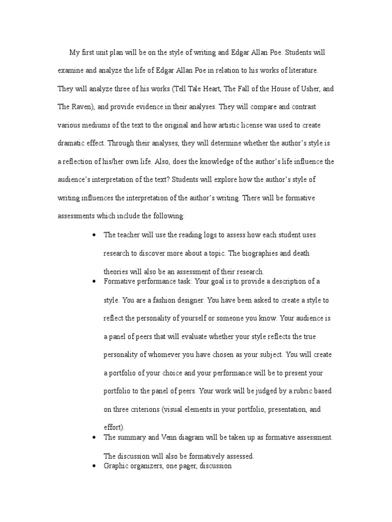 Assessment | PDF | The Raven | Educational Assessment