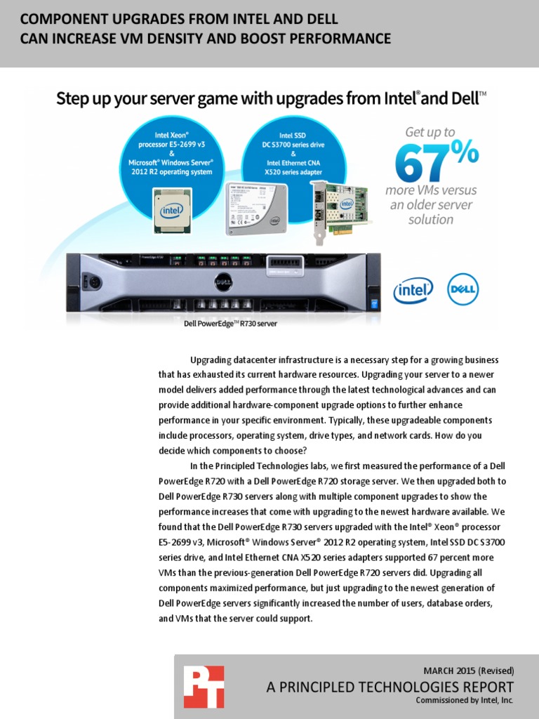 Component Upgrades From Intel and Dell Can Increase VM Density and Boost Performance | PDF ...