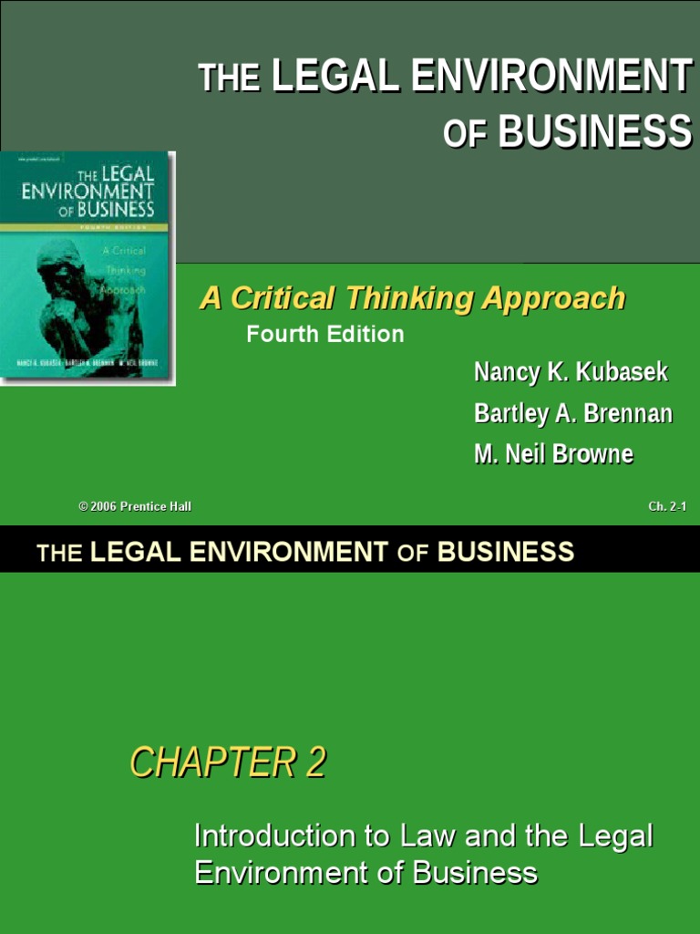 Legal Environment of Business | PDF | Jurisprudence | United States Code