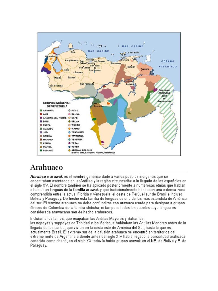 Arahuaco | PDF | Pueblos Indígenas de las Américas | Personas
