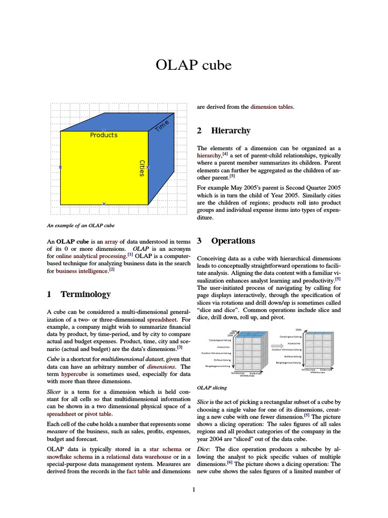 OLAP Cube | PDF | Data Management Software | Information Retrieval