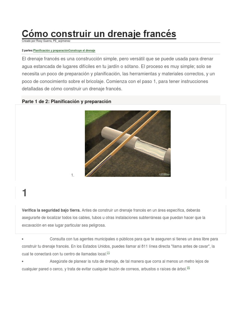 Cómo Construir Un Drenaje Francés | Herramientas | Drenaje