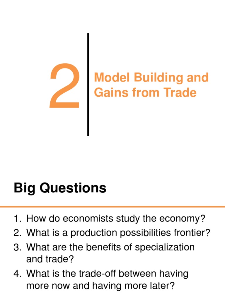 Model Building and Gains From Trade | PDF | Economics | Economics