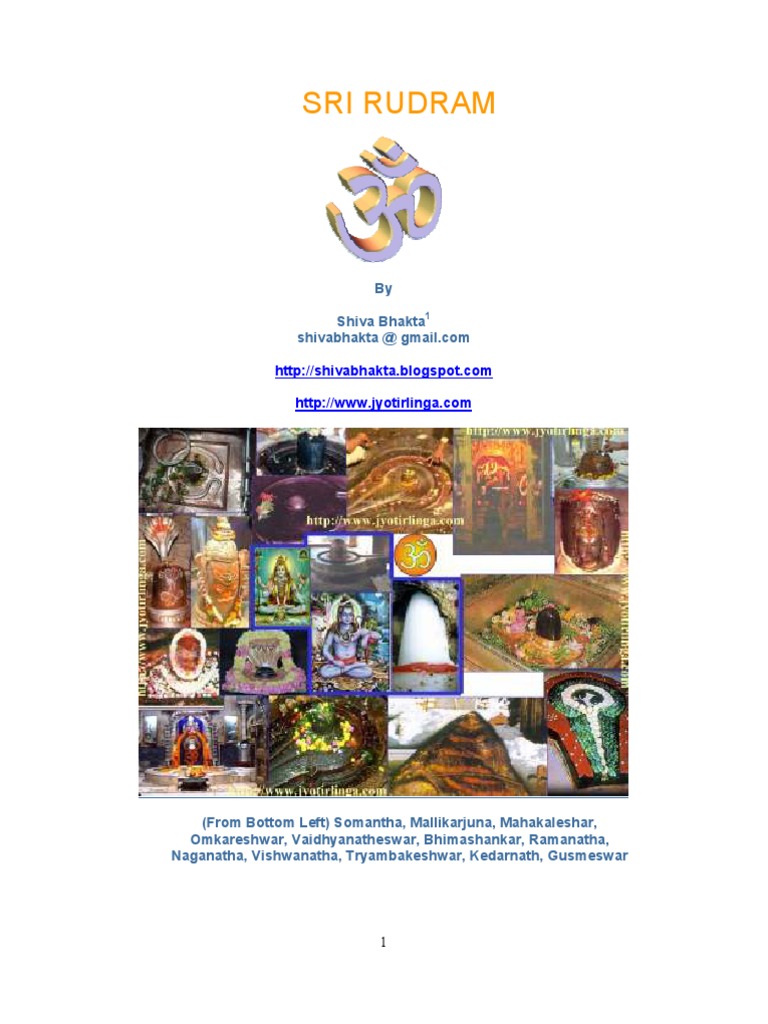 Sri Rudram With Translation and Interpretation | PDF