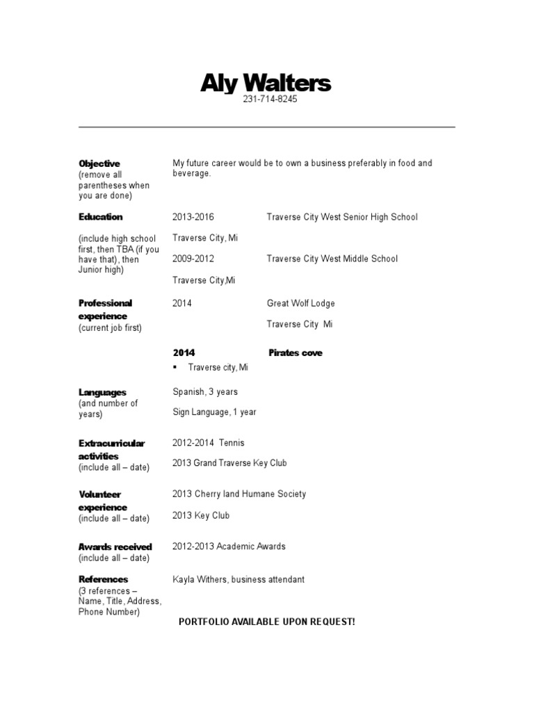 Resume Rules 1 | PDF