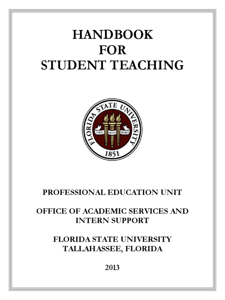 2013 Student Teaching Handbook | PDF | Lesson Plan | Teachers