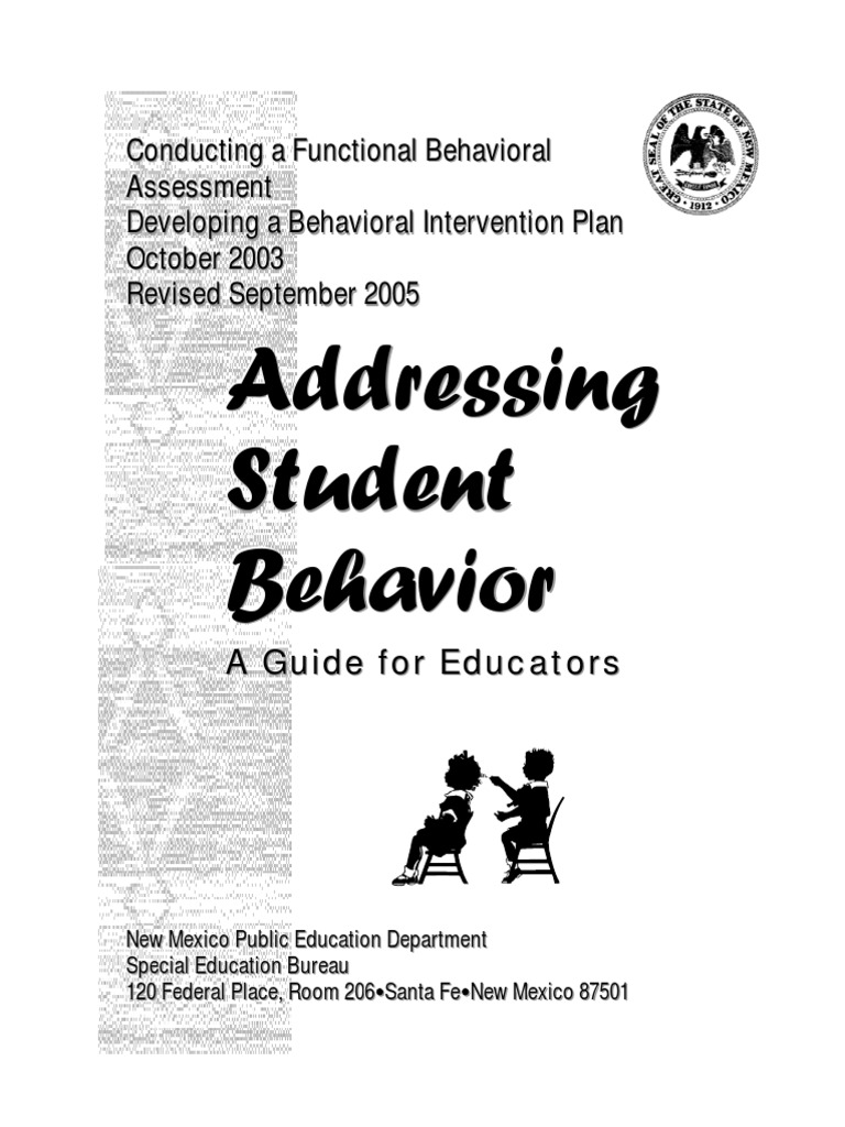 Addressing Student Behavior | Download Free PDF | Individualized ...