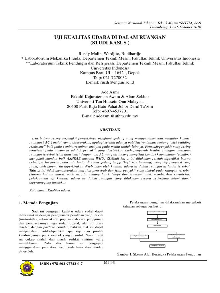 Uji Kualitas Udara Ruangan | PDF