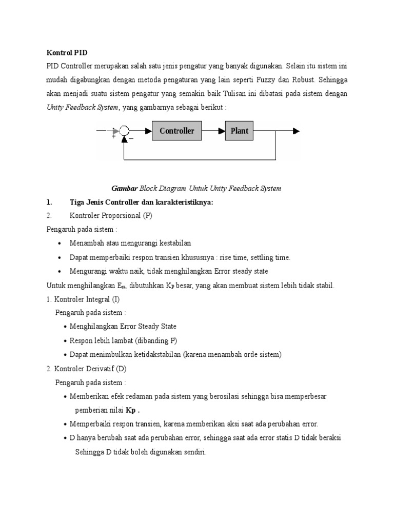Kontrol PID (Matlab) | PDF