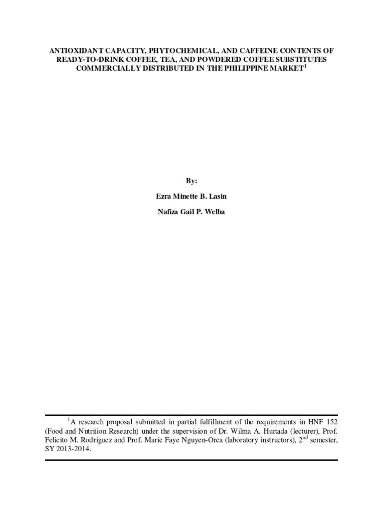 Caffeine | PDF | Polyphenol | Caffeine