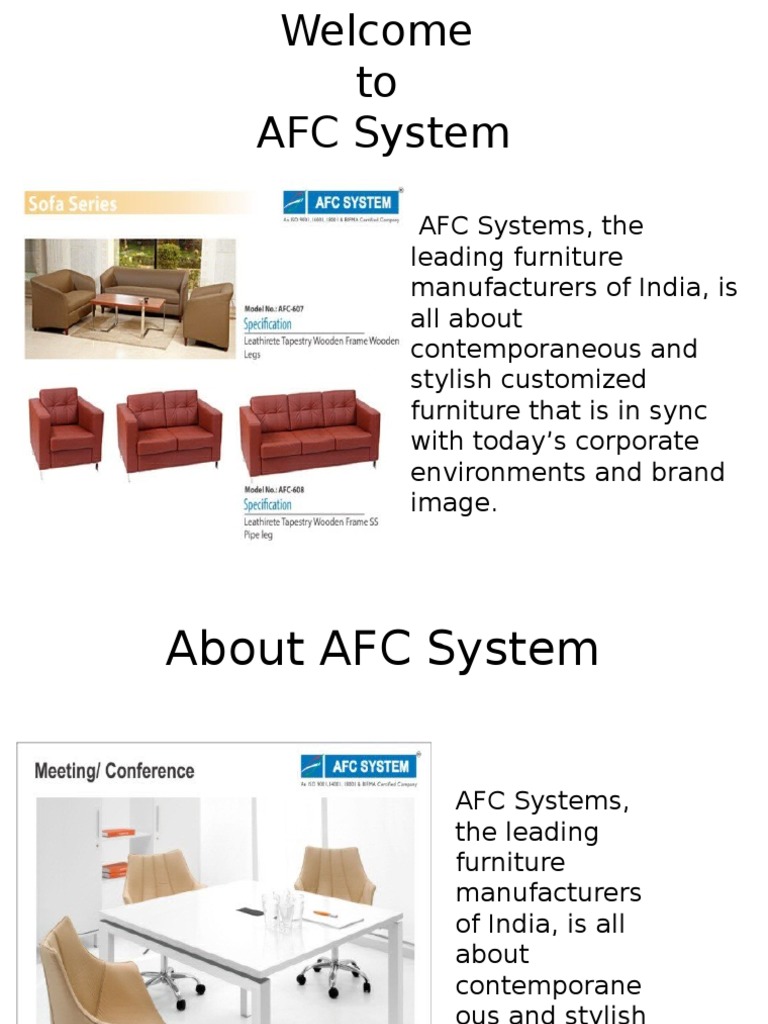 Welcome To AFC Systemppt | PDF | Business | Computers