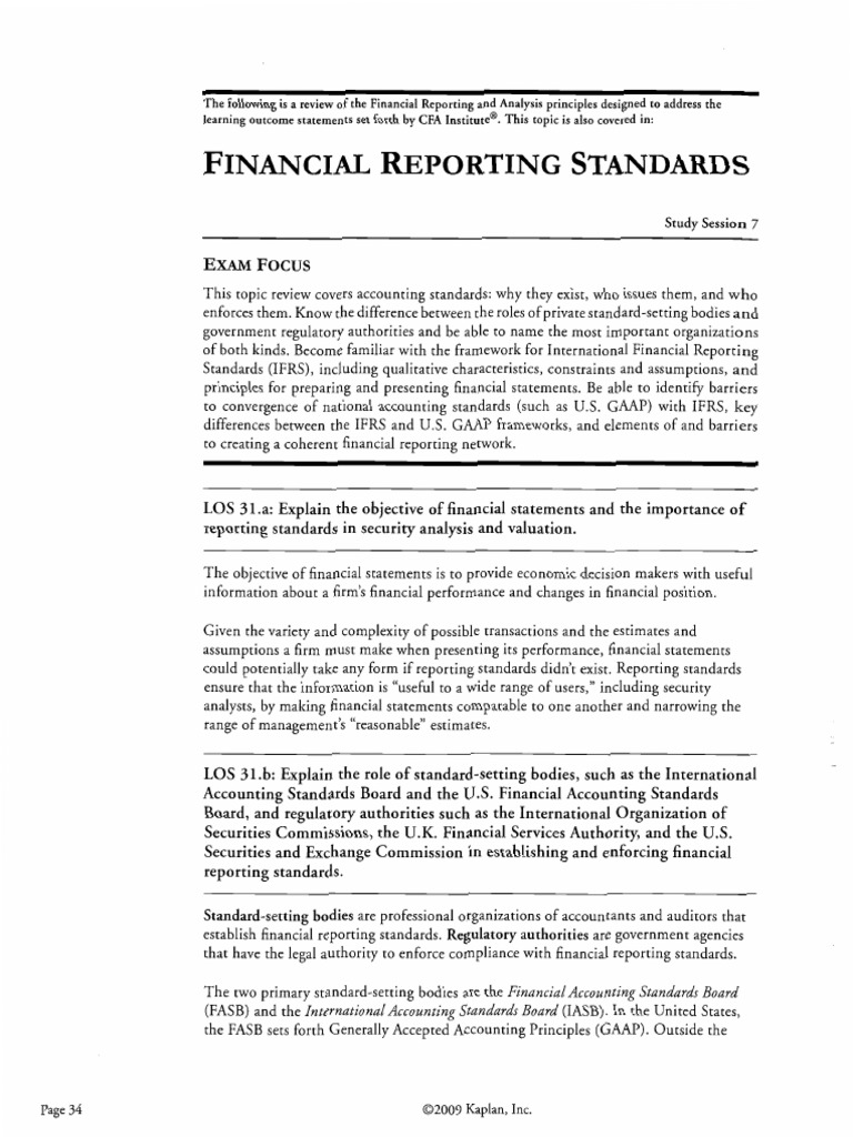 03 Financial Reporting Standards | PDF
