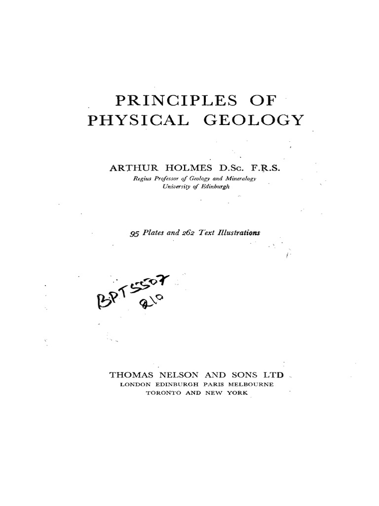 Arthur Holmes | PDF | Rock (Geology) | Earth
