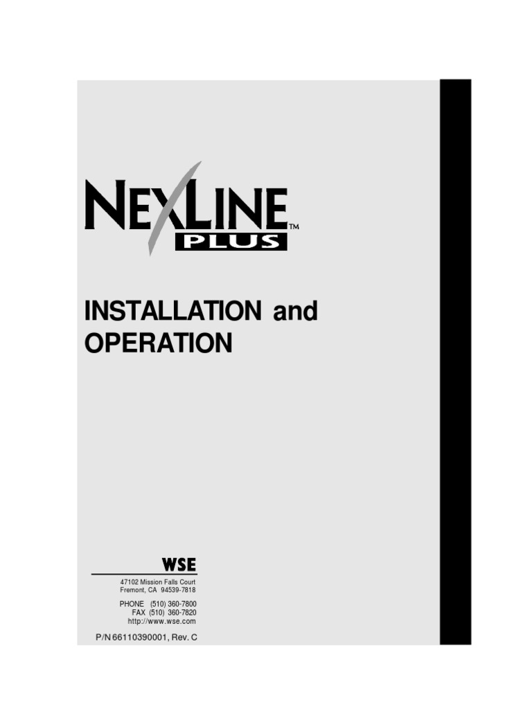 Nex Line Plus | PDF | Cable | Electrical Connector