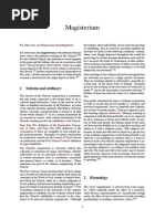 Catholic Church Magisterium Guide | PDF | Pope | Christian Belief And ...