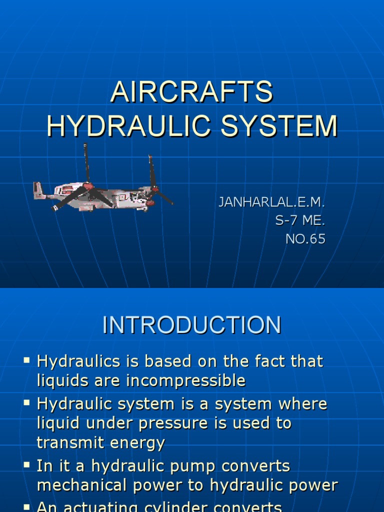 Aircraft Hydraulic Systems | PDF | Pump | Valve