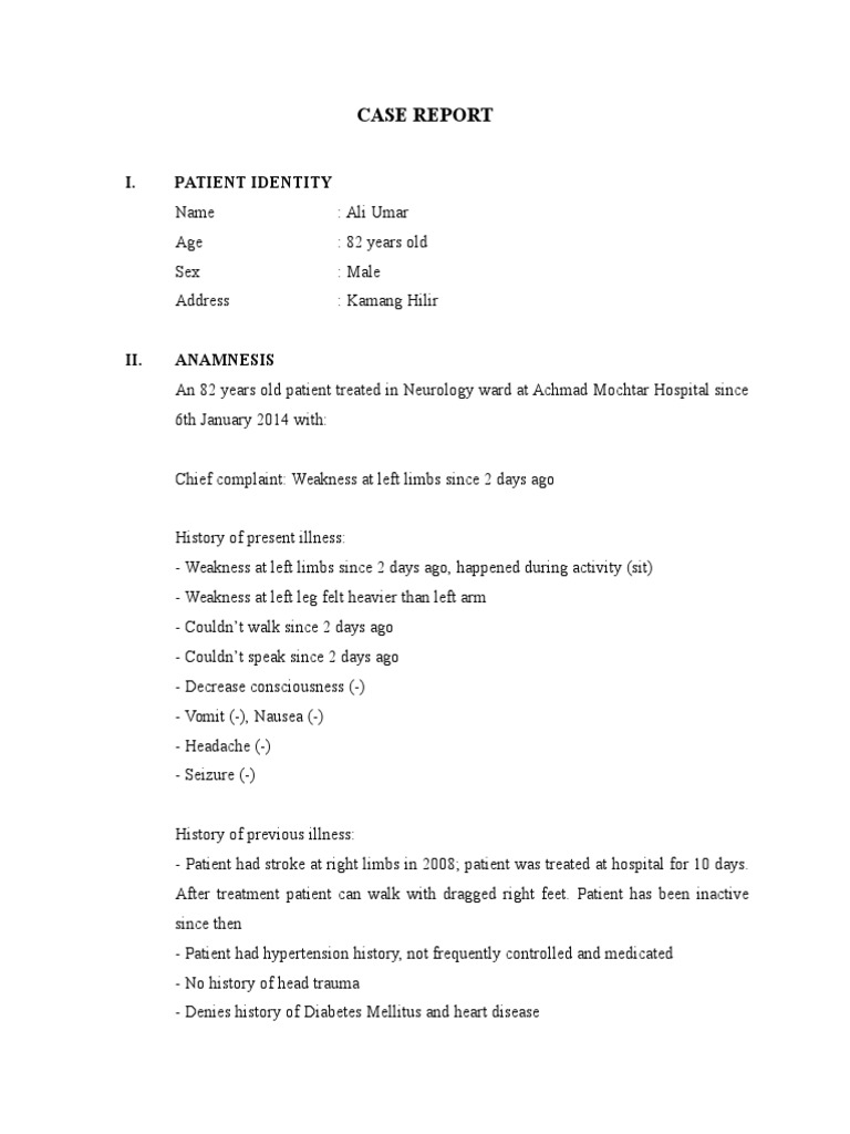 Case Report Stroke English | Stroke | Neurology