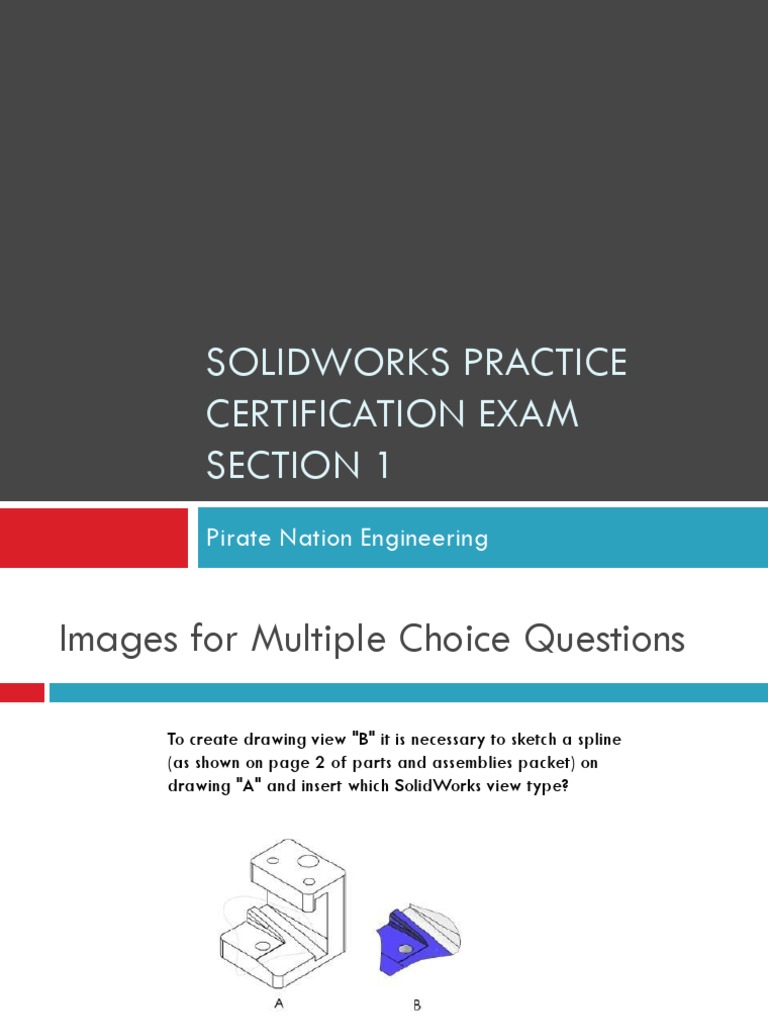 SolidWorks Practice Test Part 1 | PDF