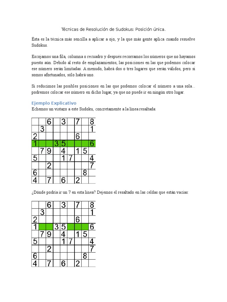 Técnicas Básicas para Resolver Sudokus | PDF | Ocio