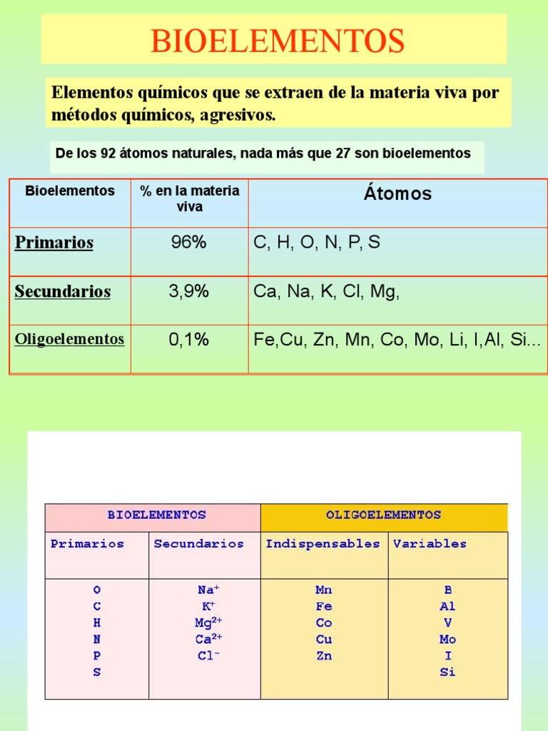 1 Bioelementos | PDF | Dipolo | Enlace químico
