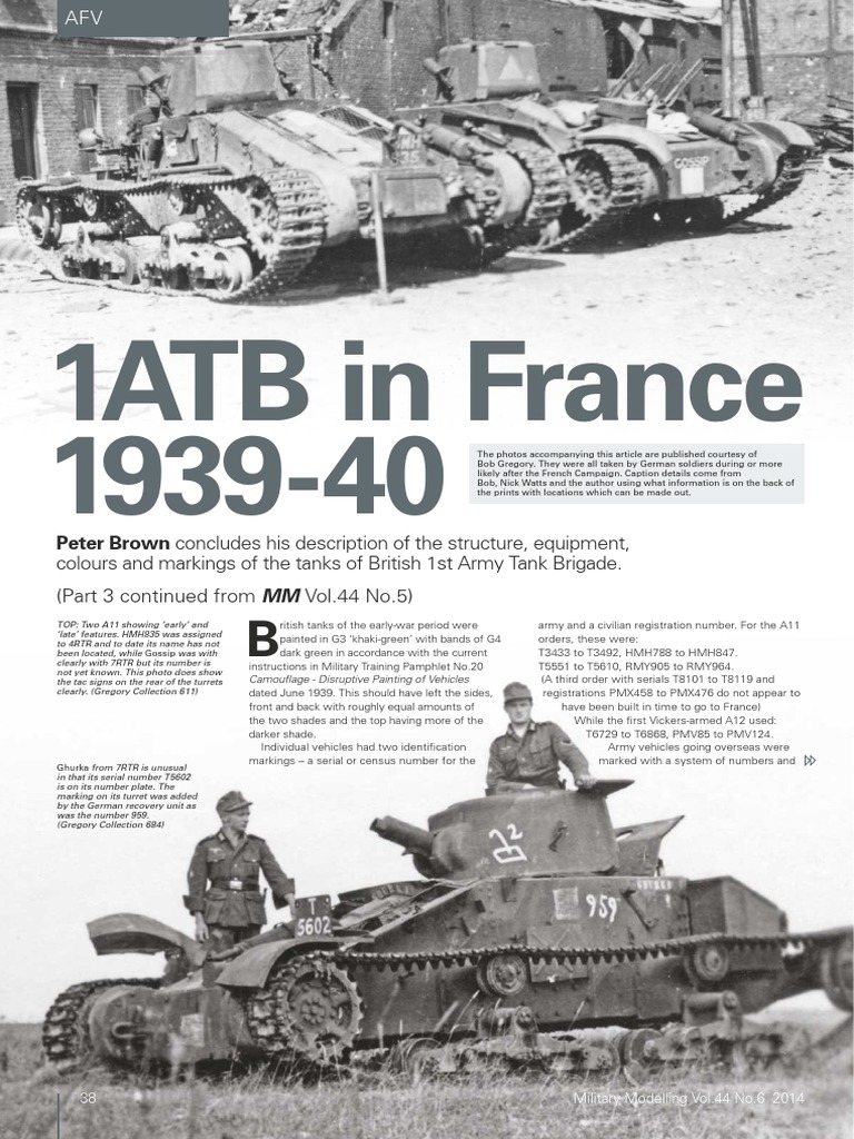 BEF 1940 Infantry Tanks Part 3 | PDF | Armoured Fighting Vehicles ...