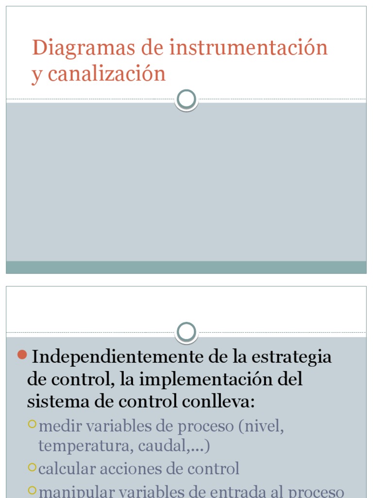 Diagramas de Instrumentacion y Canalizacion | PDF