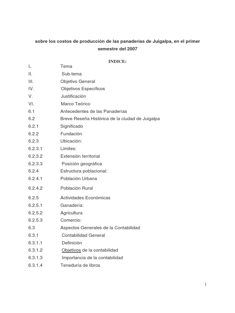 Costos Produccion Panaderias Econo3 | PDF | Costo | Contabilidad