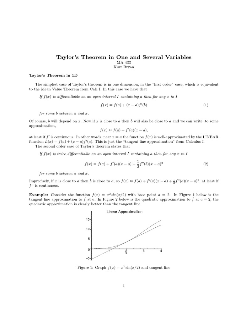 Taylor Series Expansion | PDF | Teaching Methods & Materials