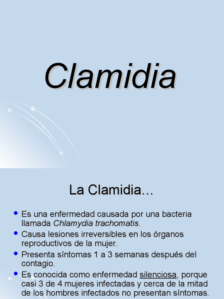 Clamidia: Síntomas y Complicaciones en Mujeres | PDF | El embarazo | Vagina