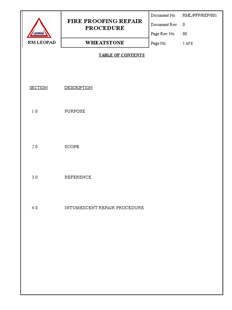 PFP Procedure | PDF | Materials | Industrial Processes