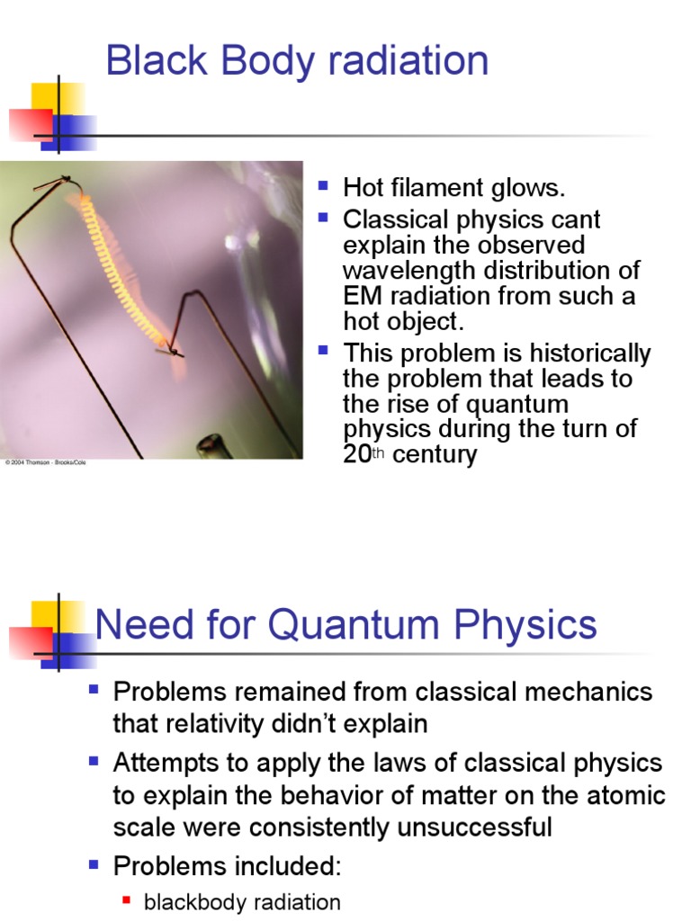 Black Body Radiation | PDF | Electromagnetic Radiation | Quantum