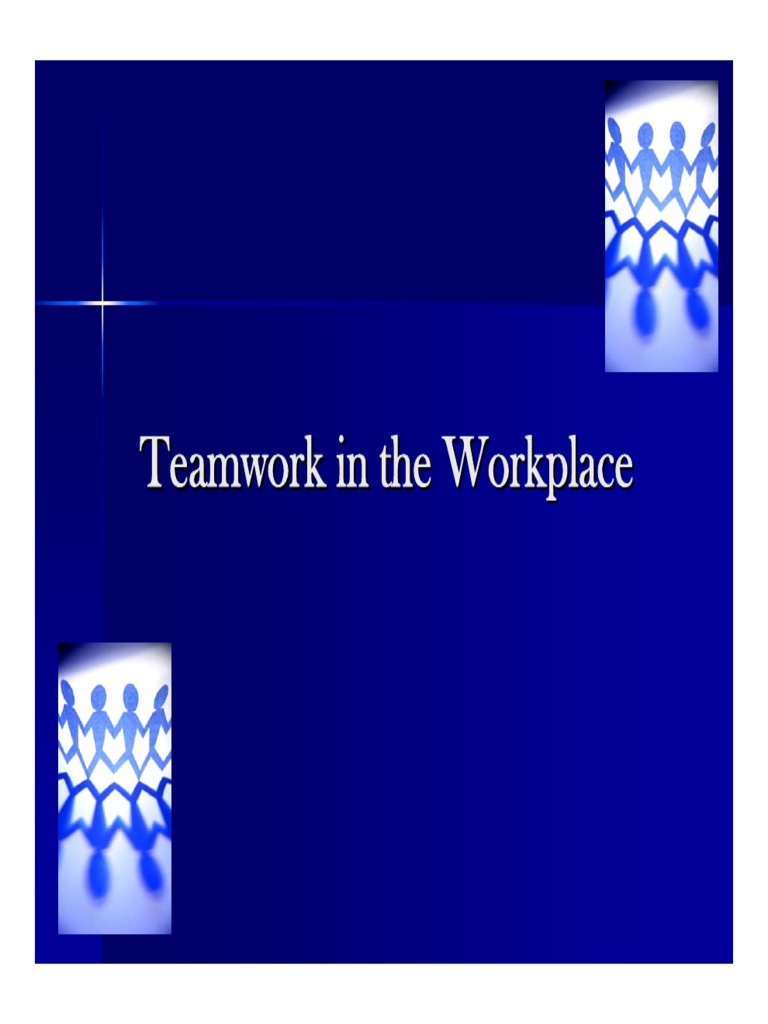Teamwork PPT Presentation | PDF | Leadership | Trust (Emotion)