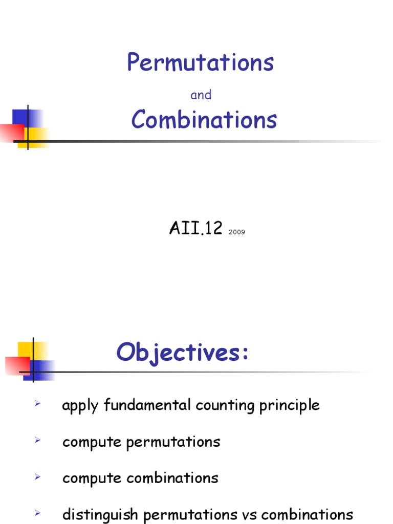 Permutations Pdf Permutation Combinatorics