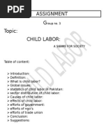 CHILD LABOR English Project | PDF | Child Labour | International Labour ...