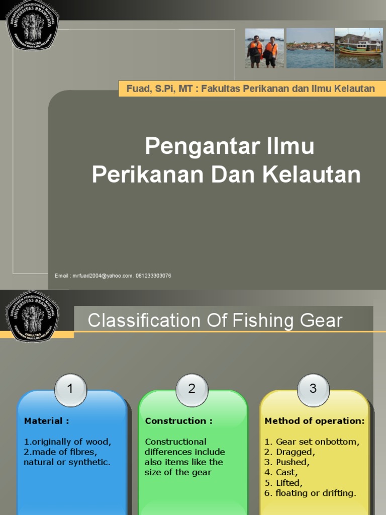 Fishing Gear Classification Guide | PDF | Trawling | Fish And Humans