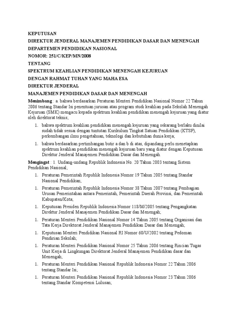 Kode Jurusan SMK | PDF | Sains & Matematika