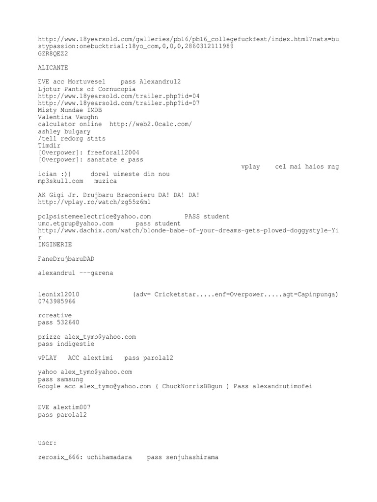 Adult Content Links Collection | PDF | Computer Access Control | Computing