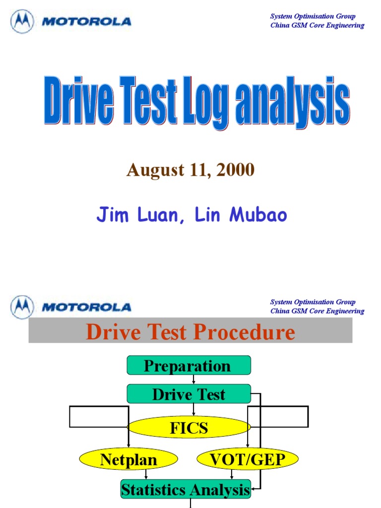 Drive Test | PDF | Gsm | Radio