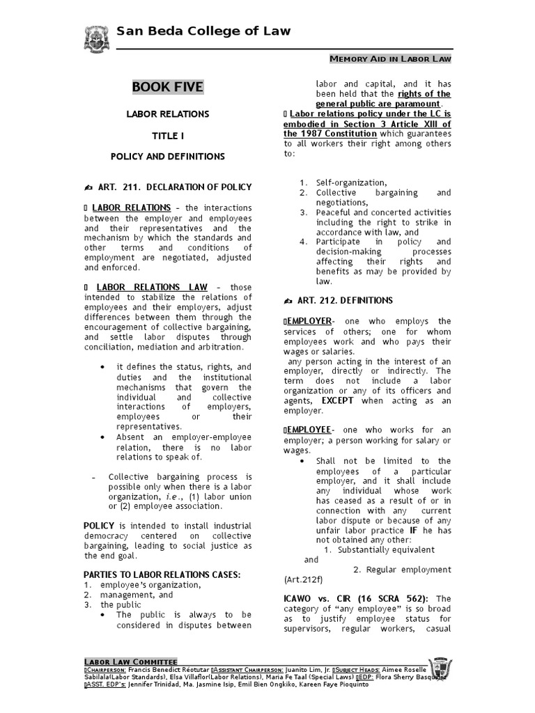 Labor Relations | PDF | United States Labor Law | Employment