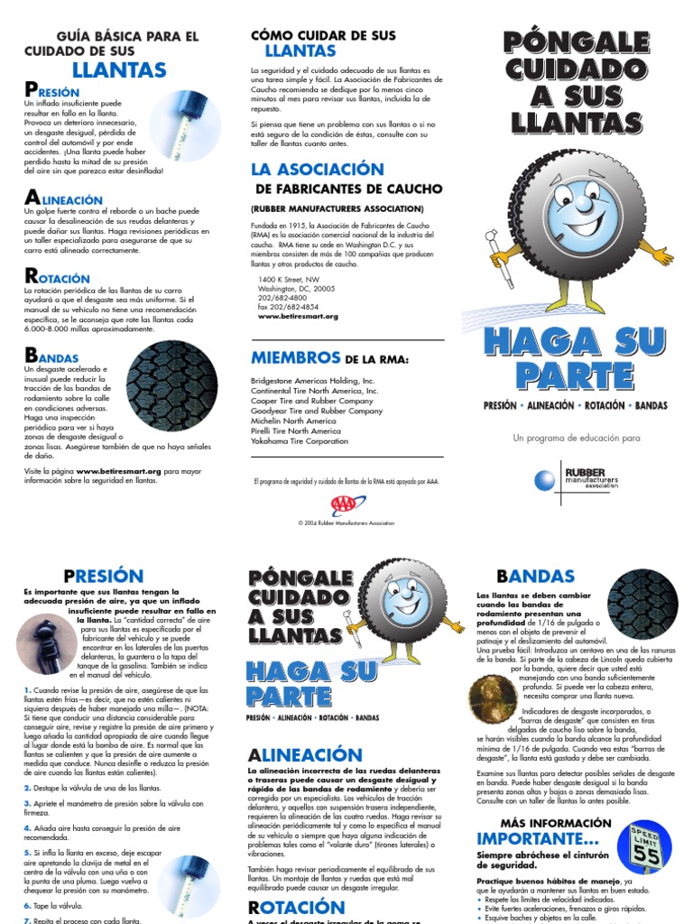 Pongale Cuidado A Las Llantas | PDF | Neumático | Automóviles