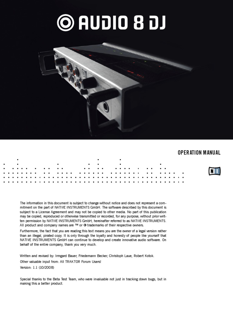 Audio 8 DJ Manual English | PDF | Disc Jockey | Usb