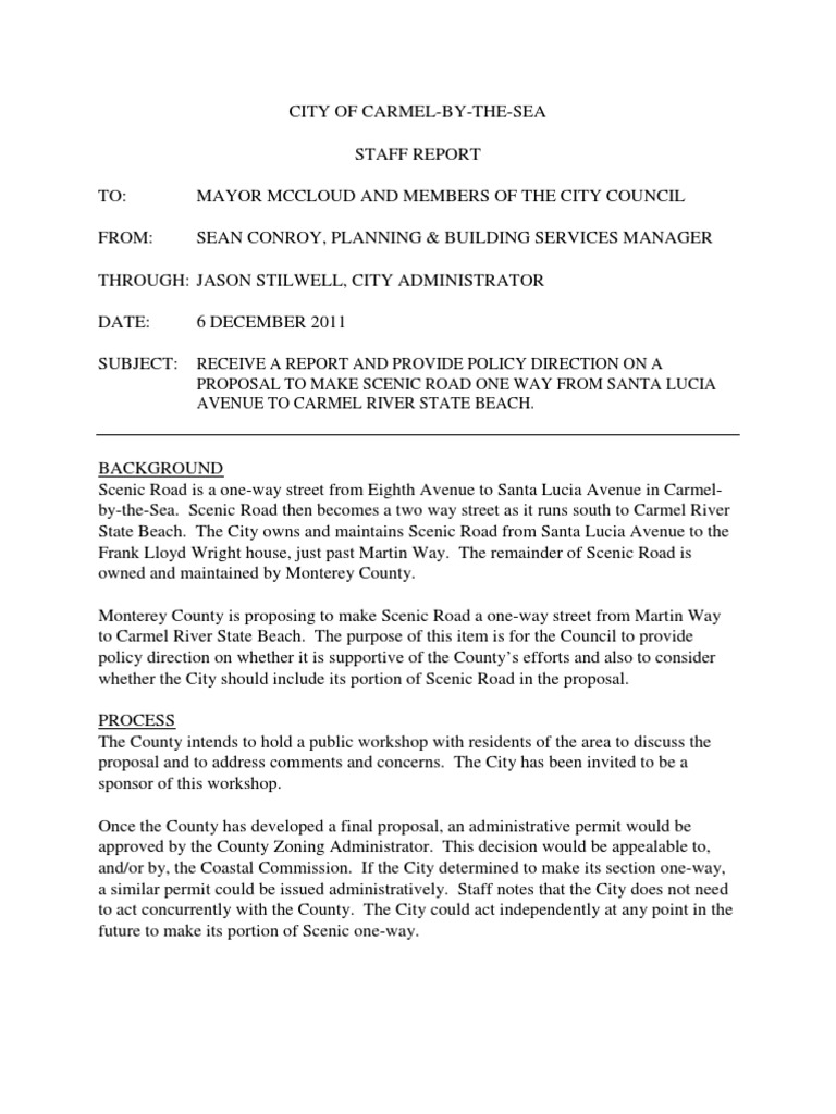 Council Report 12-06-2011 | PDF | Traffic | Road